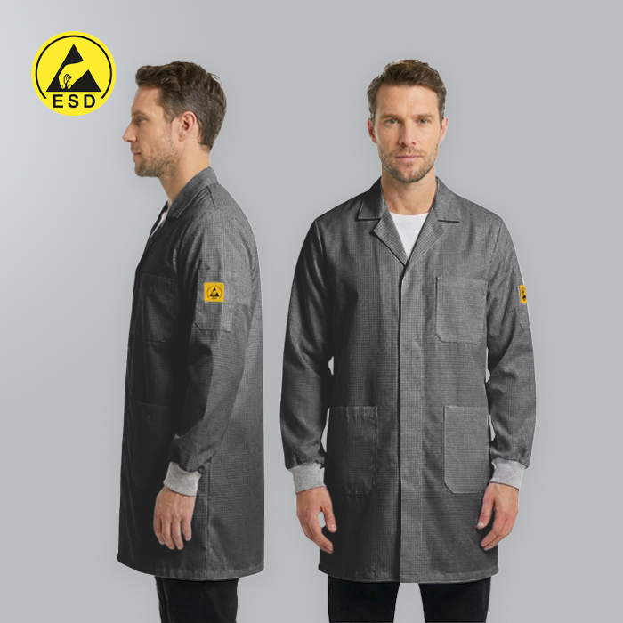 STANDARD ESD Edstar Labcoat with Cuff (Grey) - UNISEX – Grove Sales Ltd