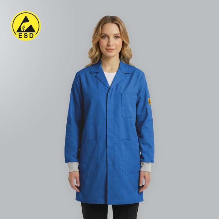 PREMIUM ESD Lab Coat with Cuff (Royal Blue) - UNISEX – Grove Sales Ltd
