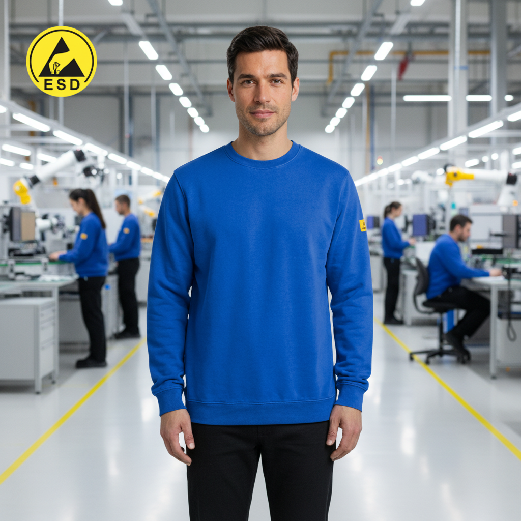 ESD Sweatshirt, Terry Lined (Royal Blue) - UNISEX – Grove Sales Ltd