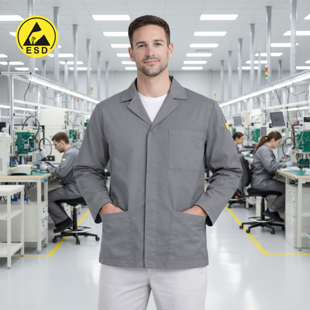 STANDARD ESD Lab Jacket (Grey) - UNISEX – Grove Sales Ltd